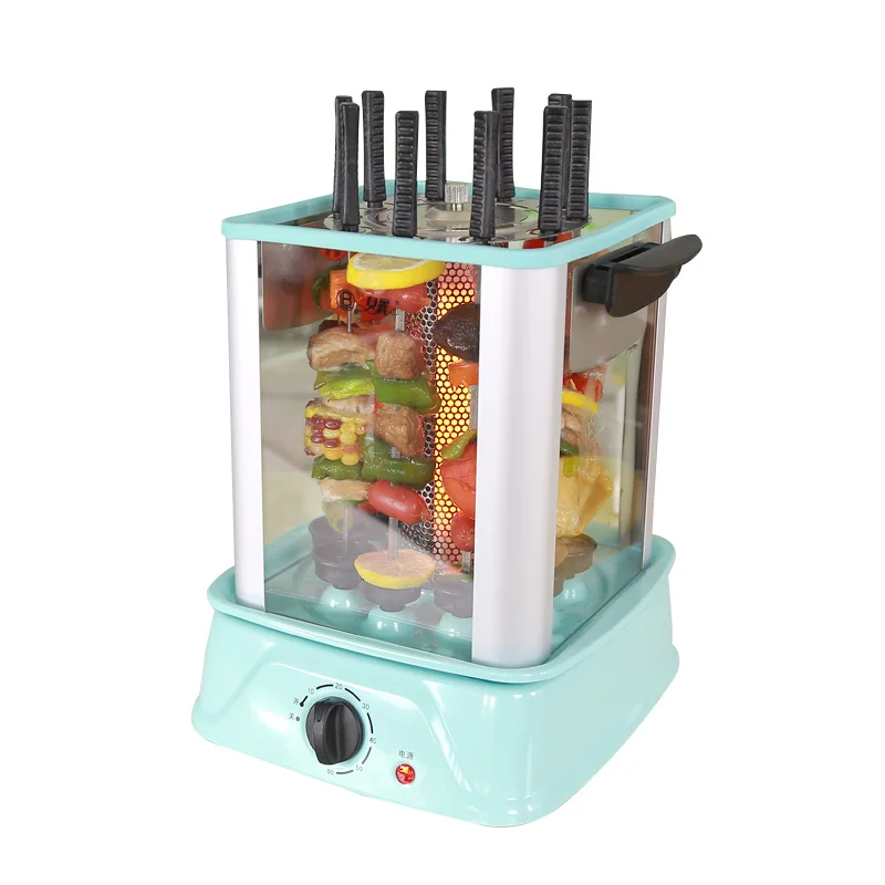Korean household electric ovens smokeless barbecue skewers rotating ...