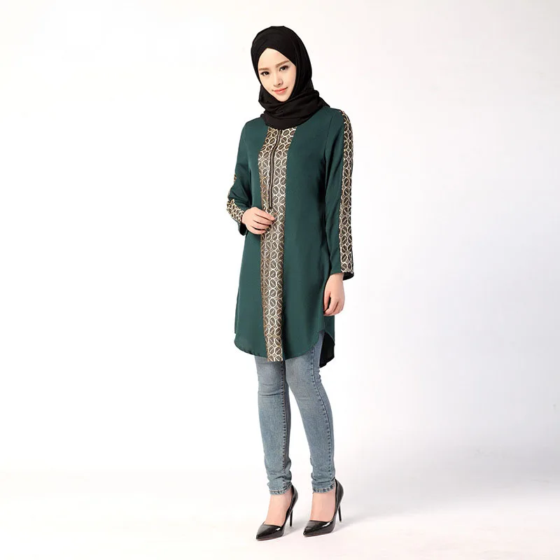 Middle East Abayas Muslim Blouse Islamic Clothing For Women Turkish ...