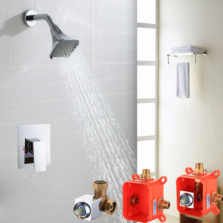 Bathroom Products Shower taps Detachable Embedded Box Mixer Valve ...