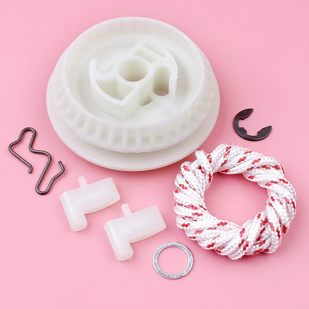 Recoil Starter Pulley Pawl Dog Spring Washer Rope Kit For Stihl MS170 ...