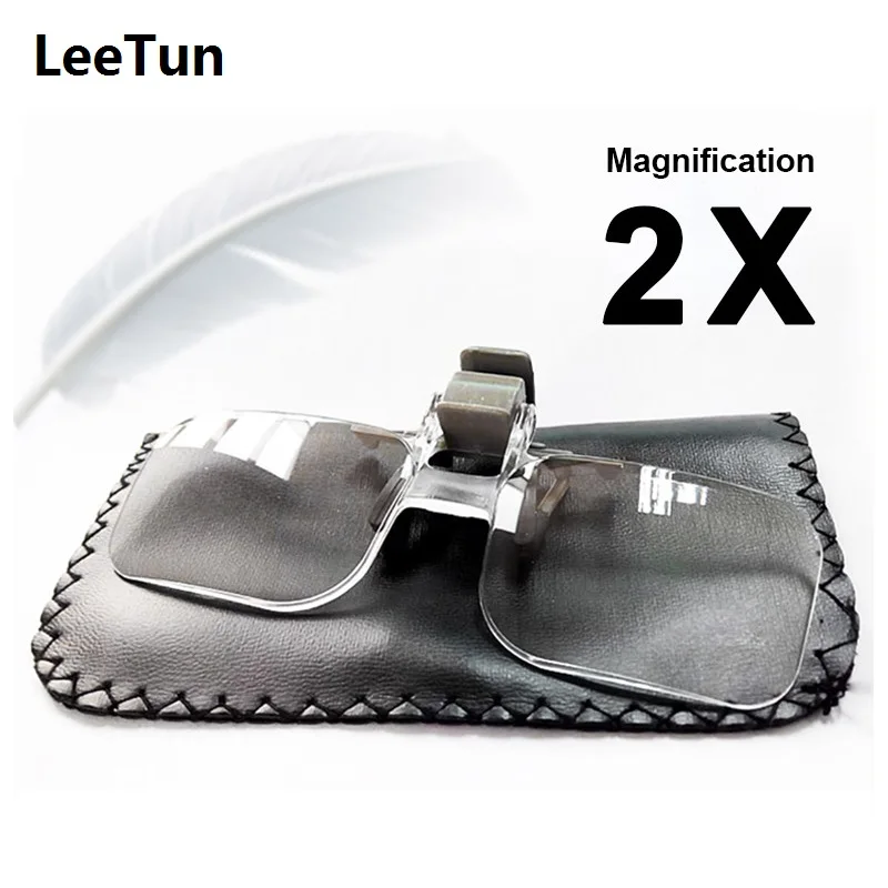 8PCS / LOT 2X Portable Eyeglass Magnification Lenses Style Magnifier ...