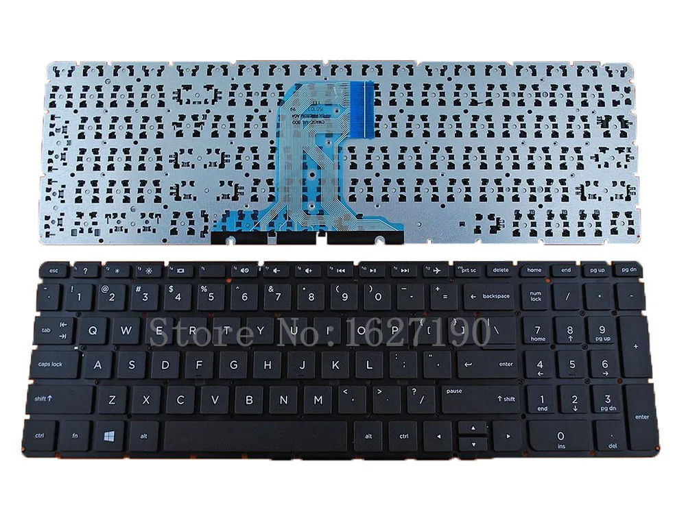 US-Keyboard-For-HP-Pavilion-15-AC-15-AF-250-G4-255-G4-BLACK-Without ...