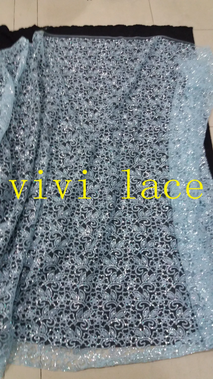 Hlh001 Glued Glitter Hand Print Elegant 26-074 Lace For Stage Show ...