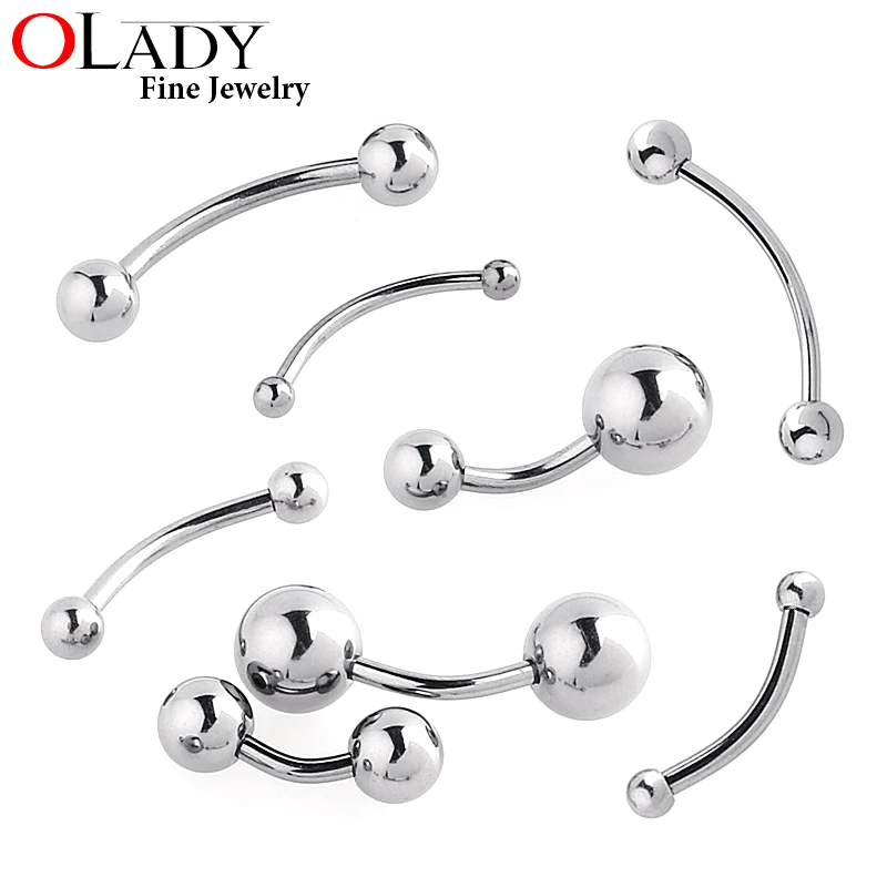 6 ~ 16MM DIY Curved Barbells Bananas Bars 3 4 5 6 8MM Ball 100% ...