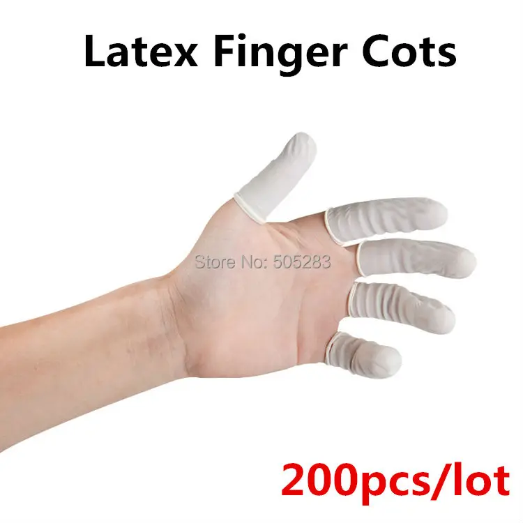 200pcs Latex Protective Anti static Cleanroom Finger Cots Fingertips ...