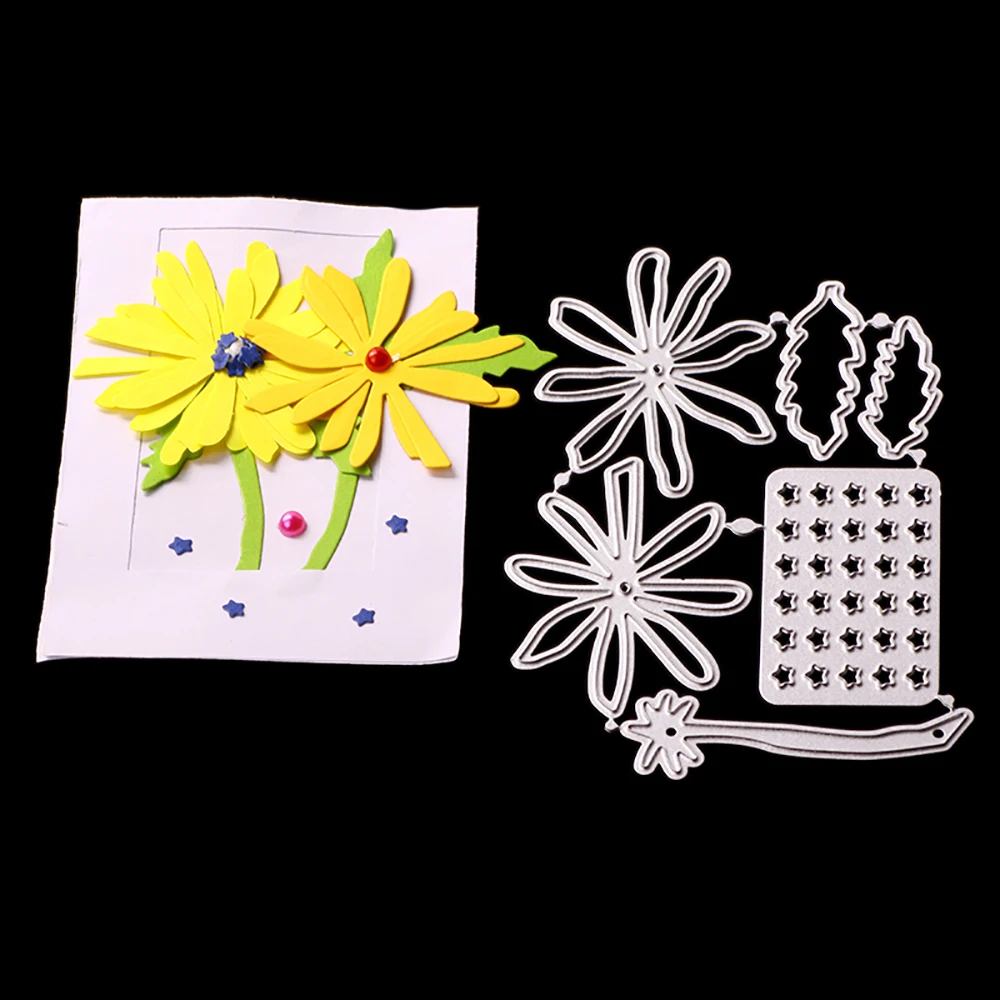 Metal Steel Flower Cutting Dies Stencil DIY Scrapbooking Album Card ...