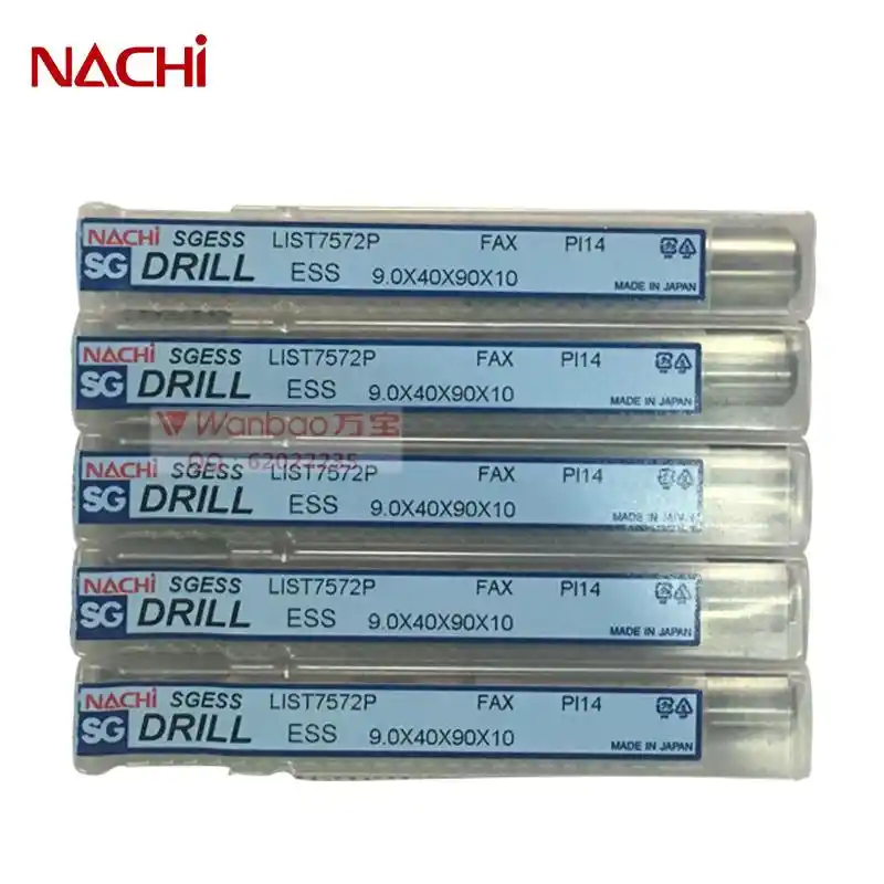 Made in Japan NACHI SG powder alloy high speed steel drill bit L7572P stainless steel drill bit ...