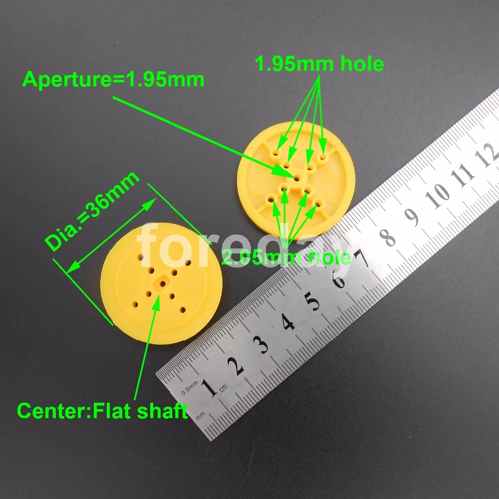 100PCS-DIY-Pulley-Plastic-Gears-toy-wheels-concave-dia-36mm-TH-4mm ...