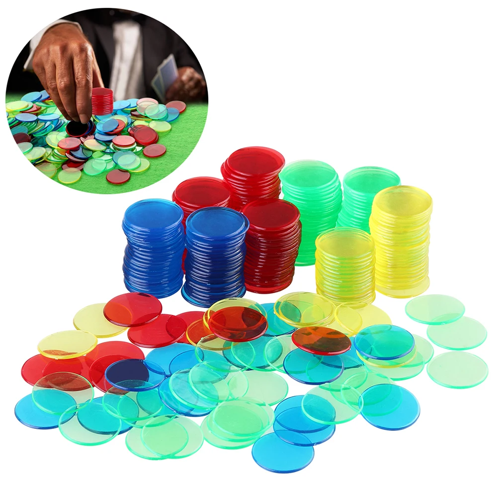 Generic 120/240/300PCS Tokens Plastic Mahjong Tokens Game Bingo Clips ...