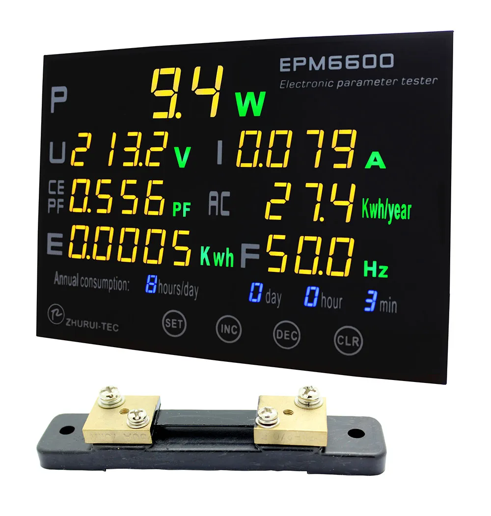 EPM6600 / 50A / 10kw / multifunction power meter monitor single fase AC ...