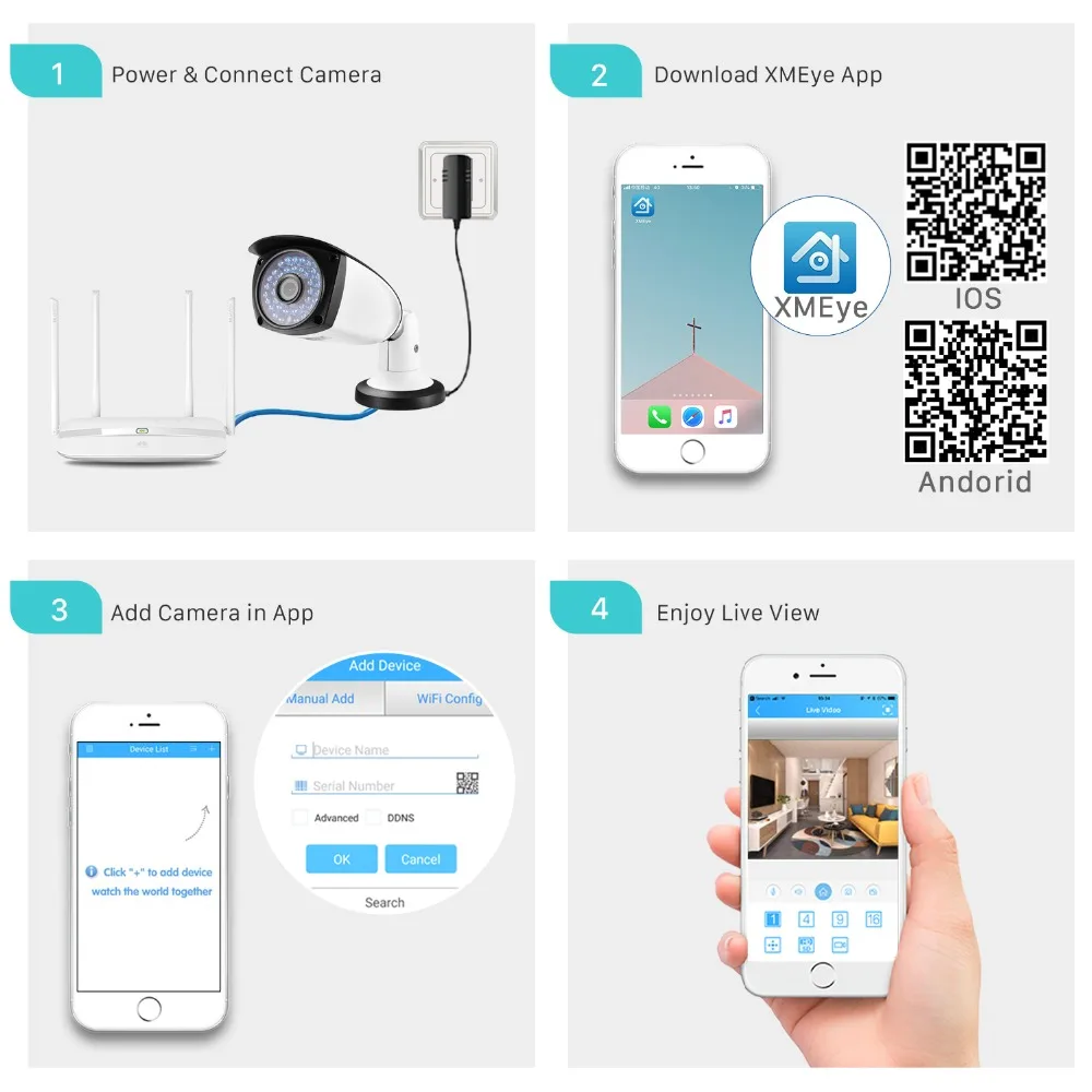 H.265 5MP HD 48V POE IP Camera 3MP Outdoor Waterproof Infrared 25M Night Vision ONVIF CCTV ...