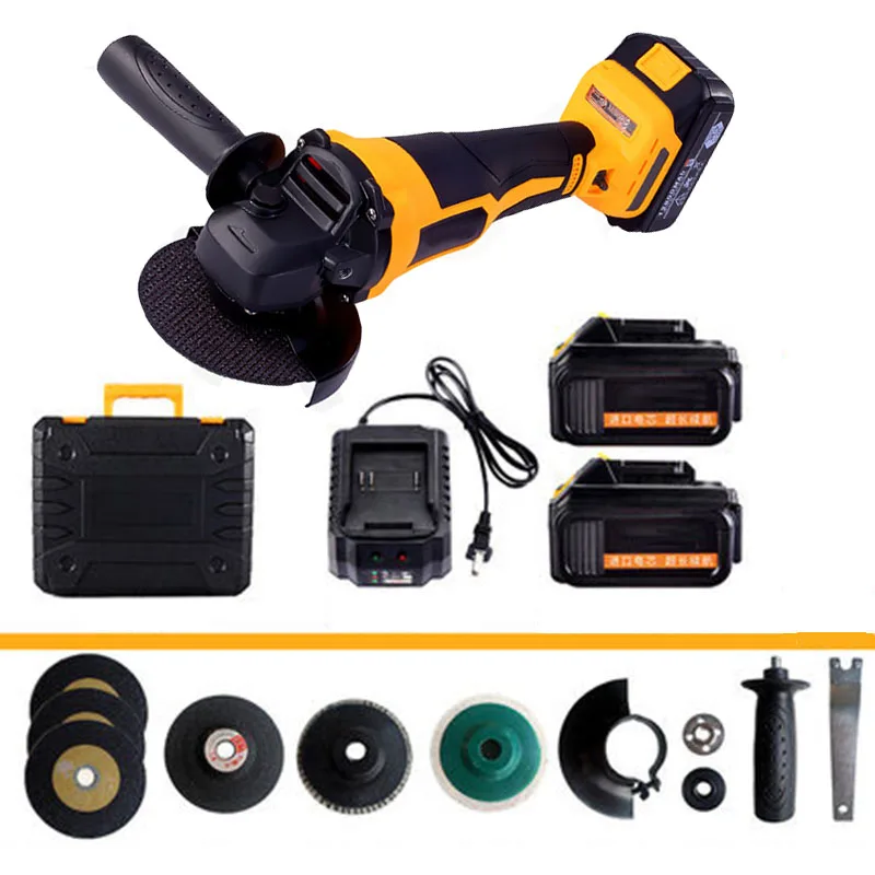 Electric Lithium Battery Cordless drushless Angle Grinder Grinding ...