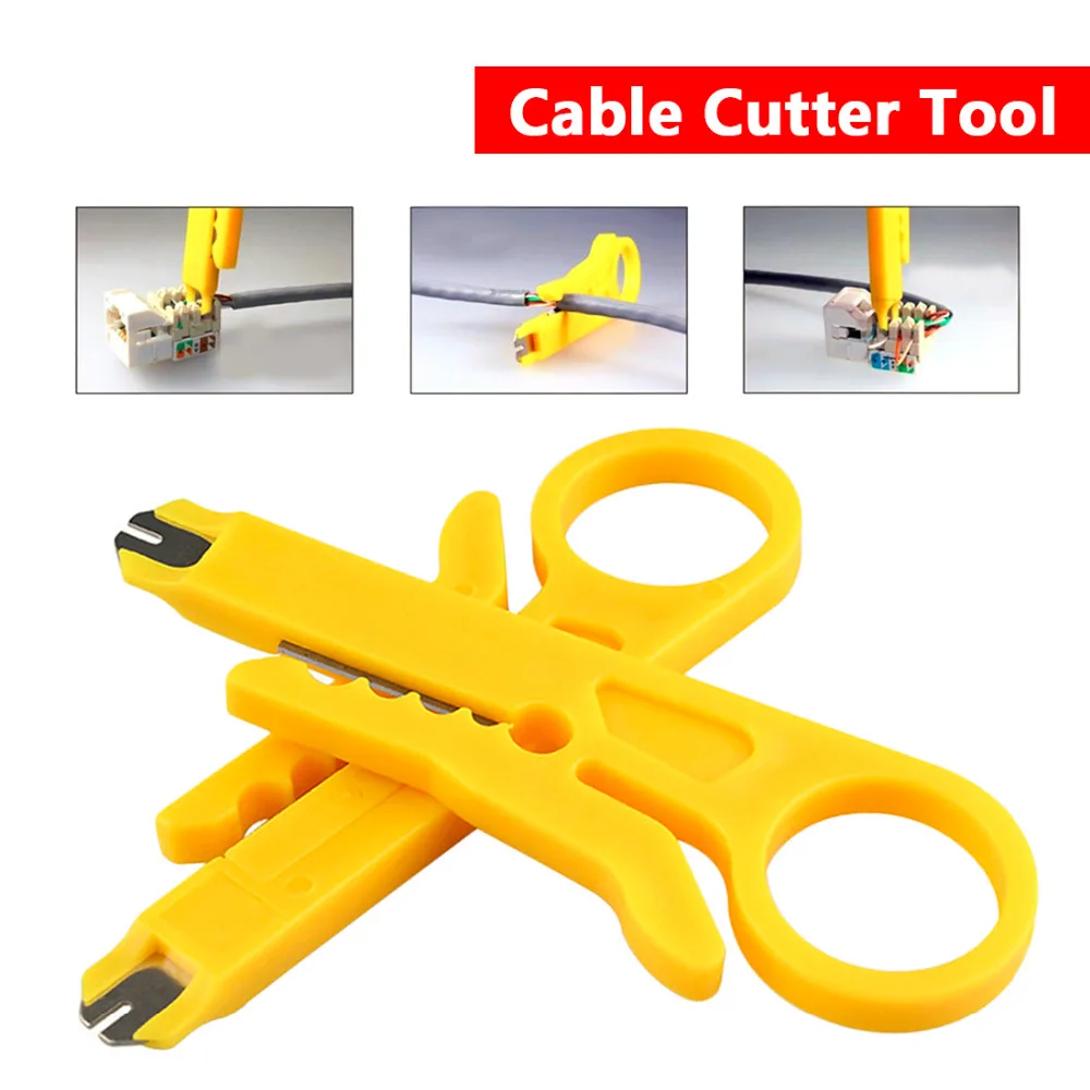 Cat6 Stripper 10-Pack Mini Wire Strippers With Finger Loop - Cable ...