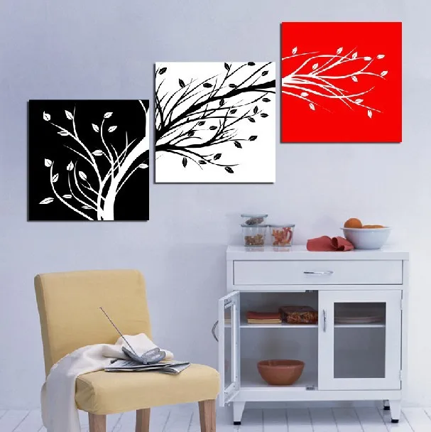 3 Panel Modern Painting Home Decorative Art Picture Paint on Canvas ...