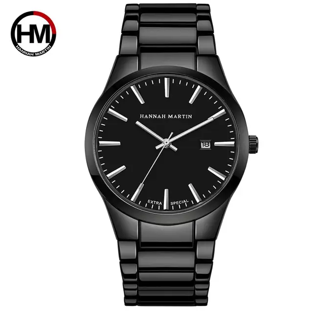 Aliexpress.com : Buy Brand Men Black Metal Watch Business Stainless ...