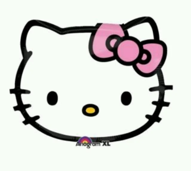5 unids/lote 18 pulgadas Hello Kitty cabeza anagrama Globos flotante ...