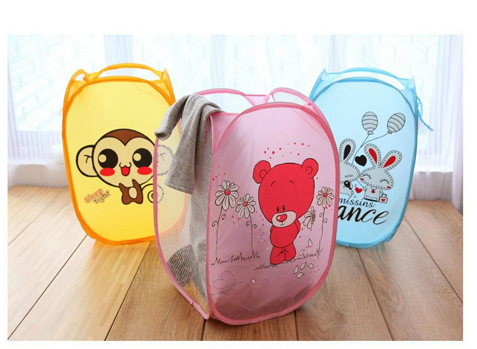 Minions Hello Kitty Cartoon Multi-Functional Folding Dirty Clothing ...