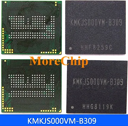 Brand New KMKJS000VM B309 eMMC Memory Nand Flash Chip IC 3pcs/lot ...