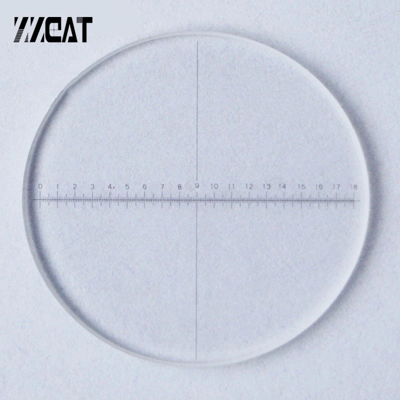 923 Optical Glass Calibration Slides Div 0.1mm Eyepiece Reticle ...