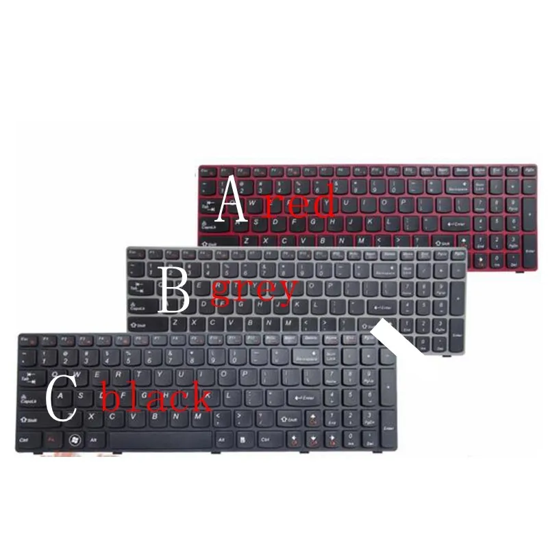 English New Keyboard For Lenovo G580 Z580 Z580a G585 Z585 Us Laptop ...