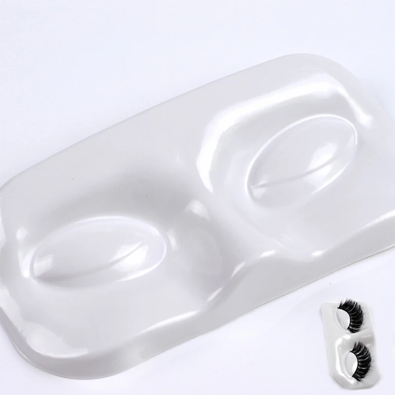 30pcs 3d Empty Eyelashes Packing Tray Thicken Eyelashes Packing Box Eyelashes Packaging White