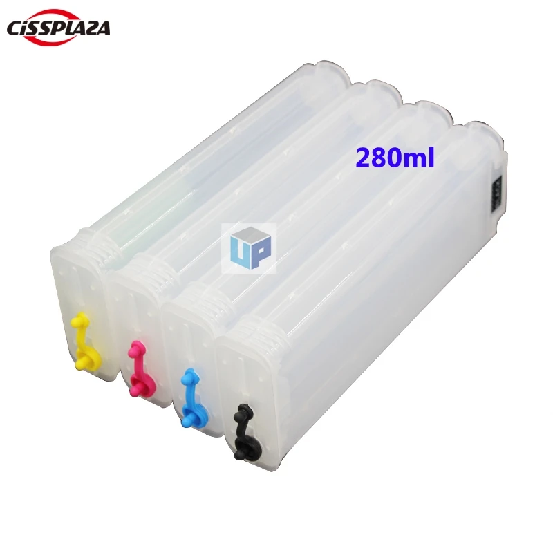 CISSPLAZA 4 * 280ml compatible for hp82 refillable ink cartridge for ...