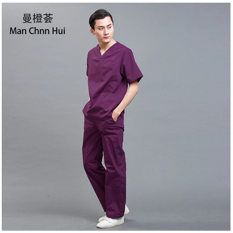 Meidcal scrub suit Hospital surgical clothing doctors nurse Isoiation ...