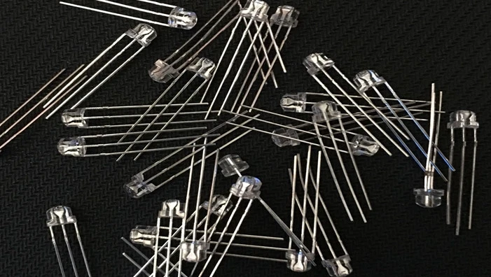 100pcs Bicolor 5mm Led Diode Light Beads Water Clear Red@green Color ...