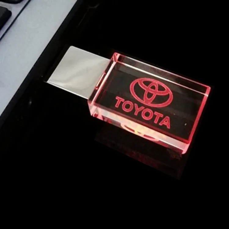 Car Logo TOYOTA USB Stick 8GB 16GB 32GB Flash Drive Transparent Memory ...
