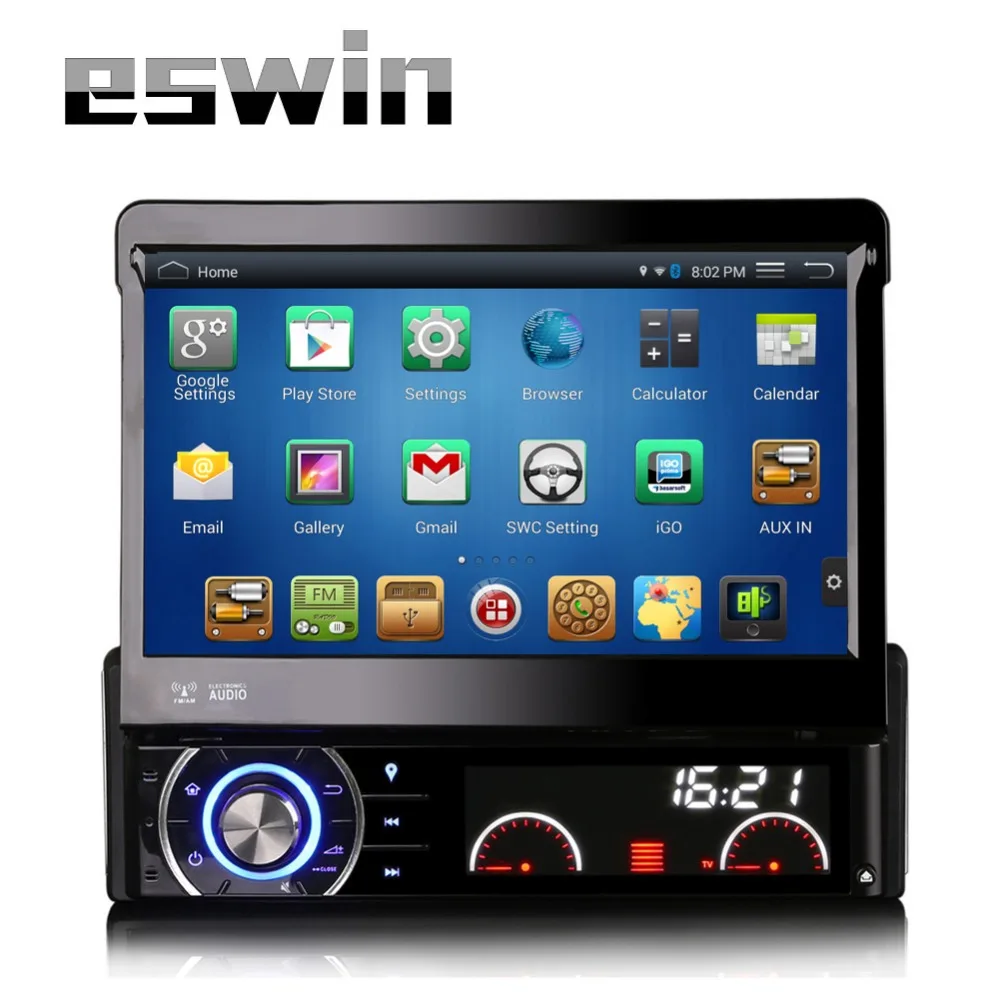 Universal 7" One 1 Din Android Quad Core Car DVD GPS Navigation ...