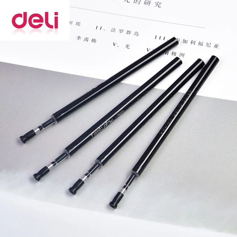 Deli 1 шт. быстросохнущая гелевая ручка нейтральные со сменным стержнем ...