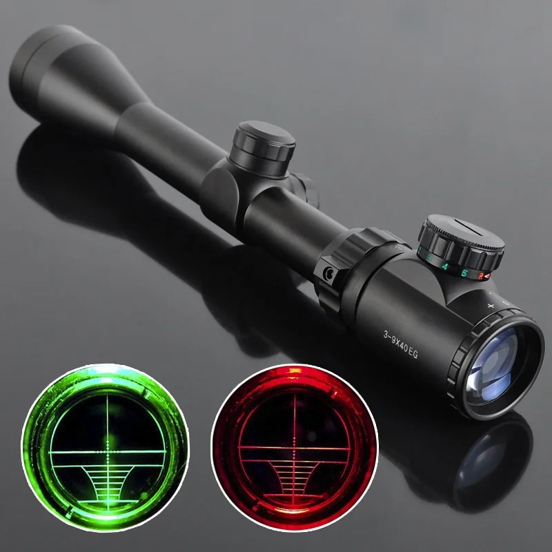3 9X40EG red green light Tactical Riflescope outdoor reticolo sight ...