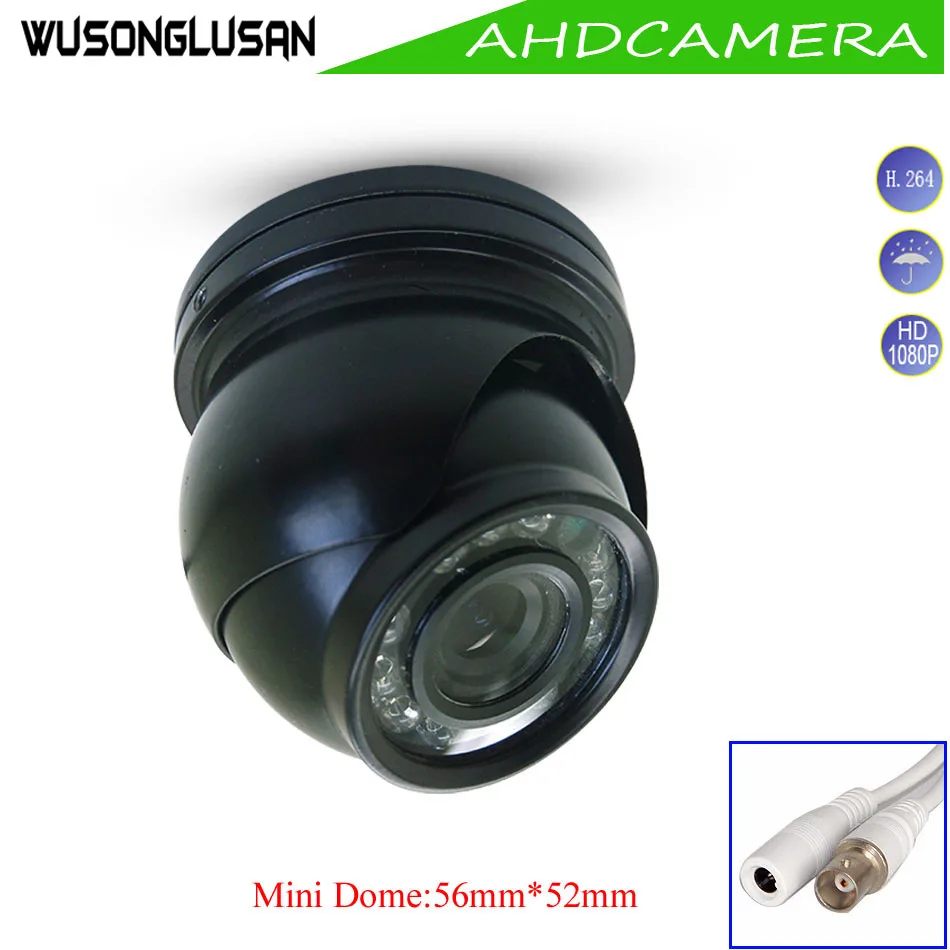 AHD Mini Dome 2MP 1080P 720P Camera Metal Outdoor Waterproof IP66 IR ...