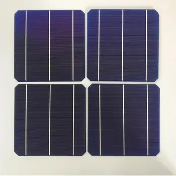 Solar Monocrystalline Cell 156mm*156mm 4.9W High Efficiency Grade A 6x6 ...