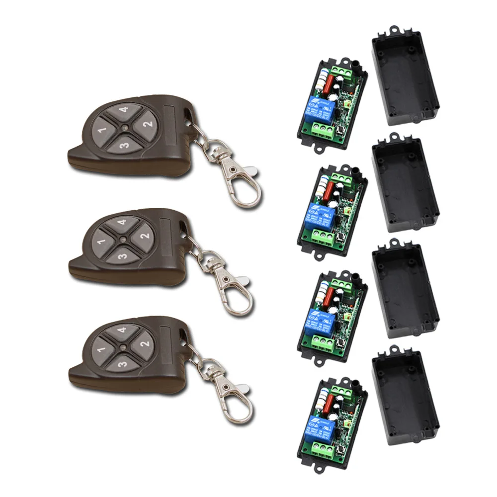 Hot Sales 315mhz 433mhz RF Wireless Remote Control Light Switch 3 ...