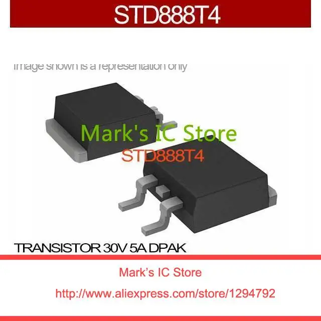 Std888t4 TRANSISTOR 30 V 5A DPAK STD888T 888 T STD88 888T4 STD8 888T4 ...