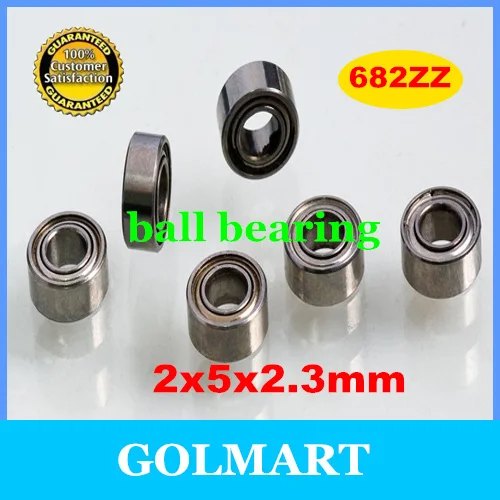 20pcs/lot 2*5*2.3mm 2x5x2.3mm 682zz 682z 682-2z Metal Shielded Skate ...