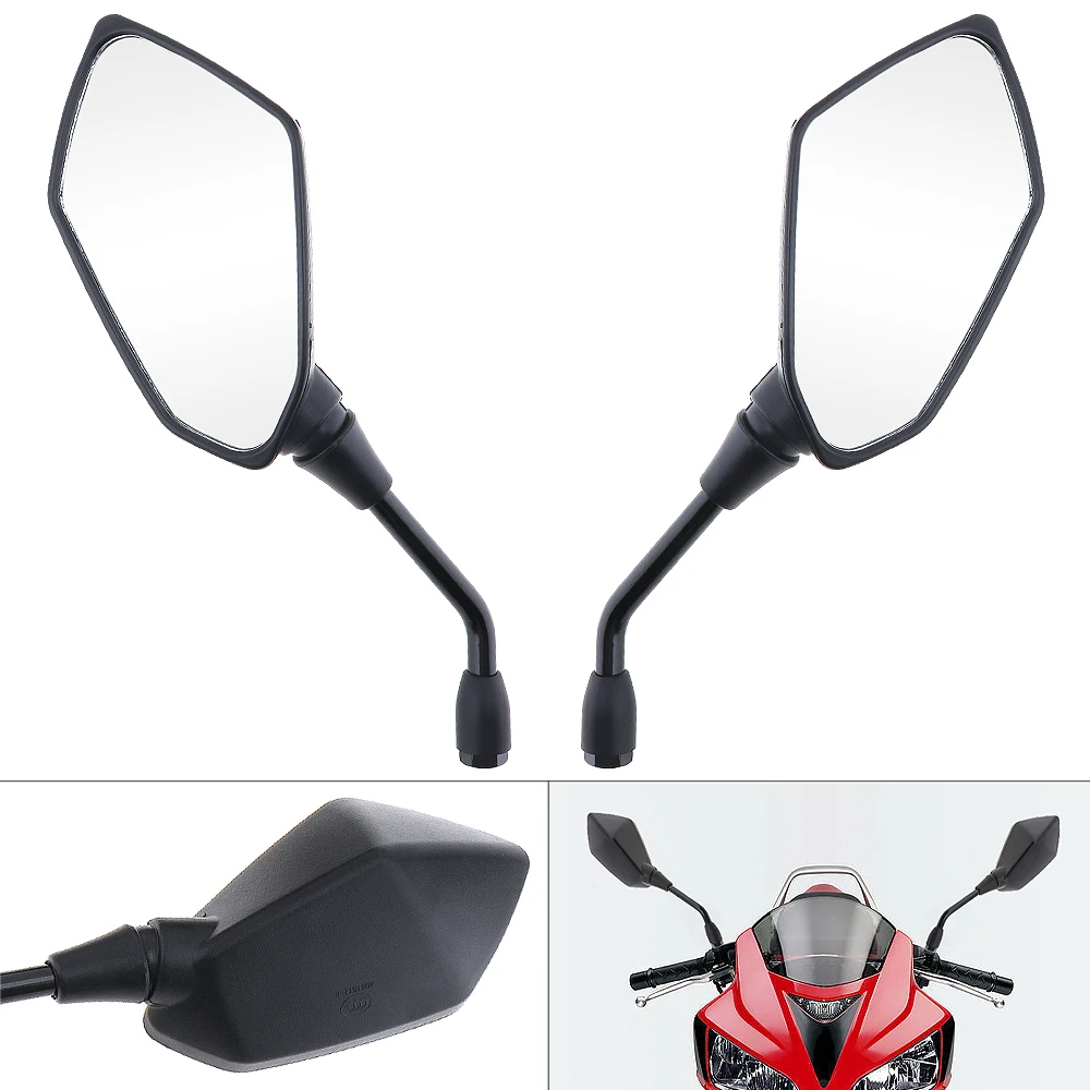 2pcs Universal Stylish Design Motorcycle Mirror Scooter E Bike Rearview