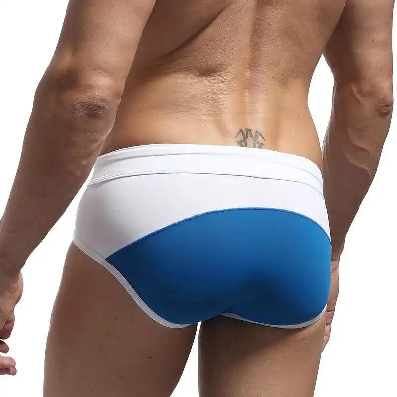 Sexy Gay Mens Swimwear Men Swim Briefs U Shaped Pouch Swimming Trunks
