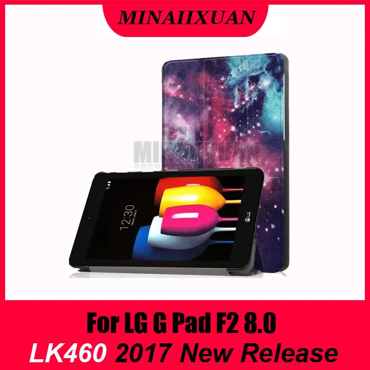 Ultra Slim Mangetic Skin Case Print Folio Stand PU Leather Cover for LG ...