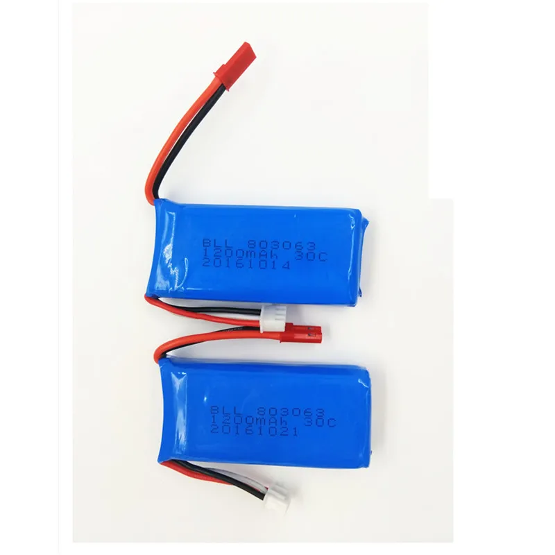 2PCS 7.4V 1200MAh 30C Li po Battery For YiZhan Tarantula X6 MJX X101 ...