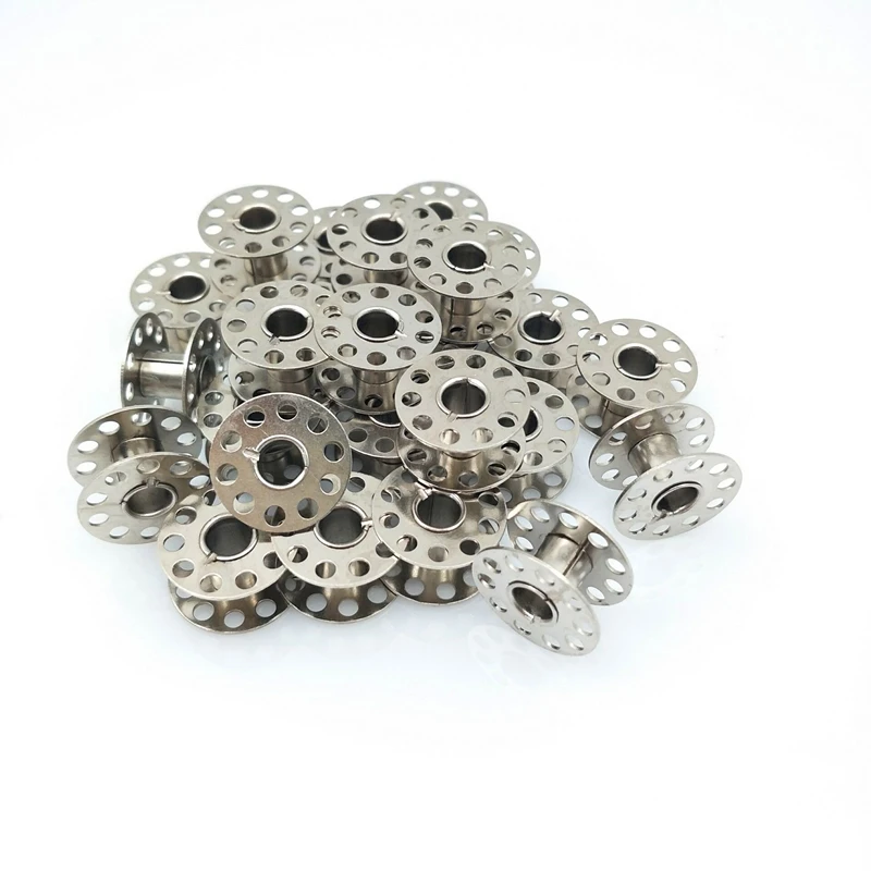 High Quality 25PC Metal Bobbins Spool Sewing Craft Tool Stainless Steel ...