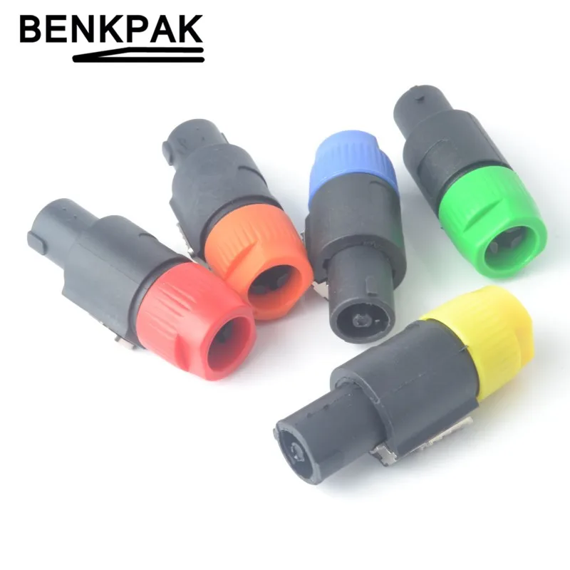 Speakon NL4FC Blue 4 Pin Male Plug Compatible Audio Cable Connector ...