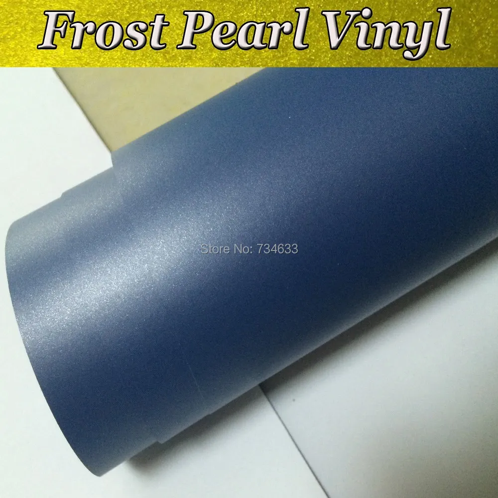 Premium Frosty Blue Matte Metallic Vinyl For Car Wrap / Styling ...