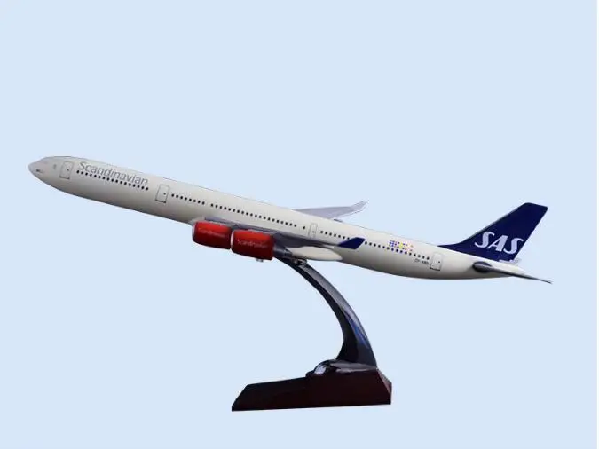 47cm Resin Sas Northern Europe Airlines A340 Plane Model Airbus ...