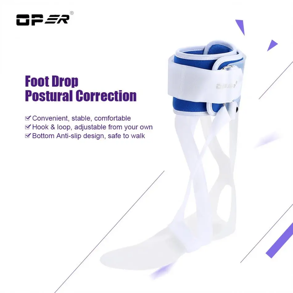 Foot Drop Posture Corrector Ankle Splint Brace Orthosis Foot Stabilizer ...