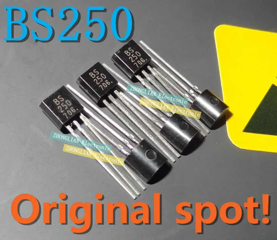10 개/몫 BS250 ~ 92 P 채널 45V 0.23A 0.7W 새로운 원본 무료 배송|lot|lot lot - AliExpress