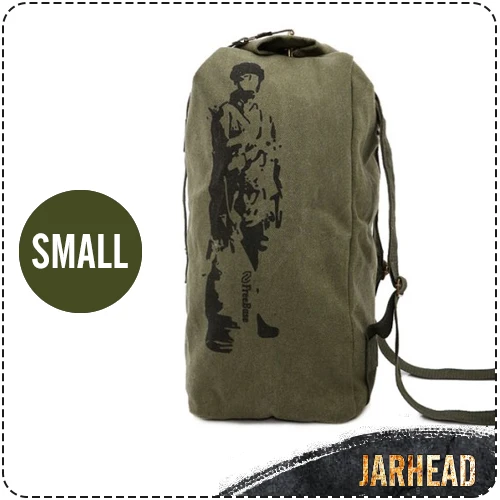 Large Shoulder Bag Army Soldier Tactical Canvas Backpack