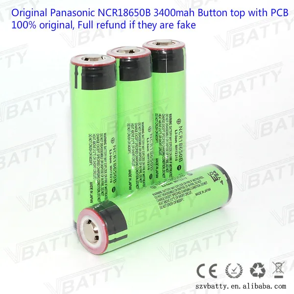Lot Panasonic Liion 18650 Batteries Ncr18650b
