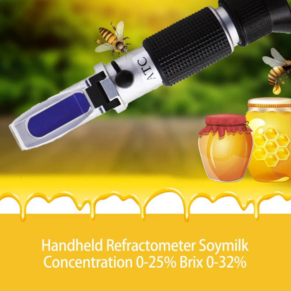 Portable Size 0 32% Handheld Refractometer Sugar Meter Fruit Sugar ...